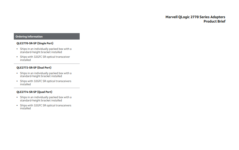 QLogic QLE2770 - 世纪浮光股份有限公司